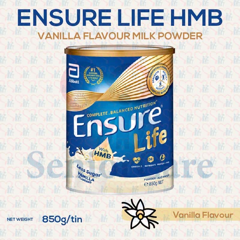 Seniorcare - Ensure Life HMB Milk Powder 850g - Vanilla, Chocolate ...