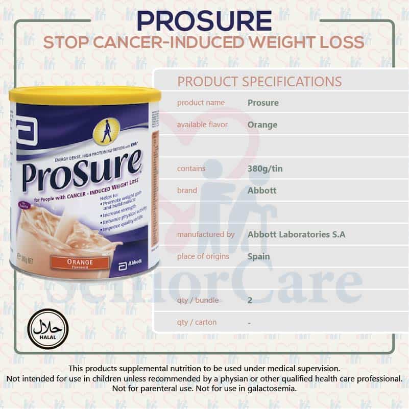 Seniorcare - Prosure Milk Powder Nutrition For Cancer Patients 380g ...
