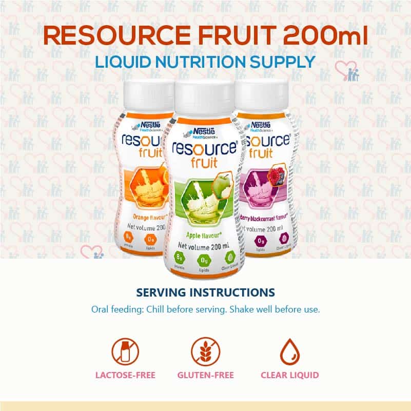 NESTLE Resource Fruit Beverage Apple Orange Raspberry 200ml Carton of 24