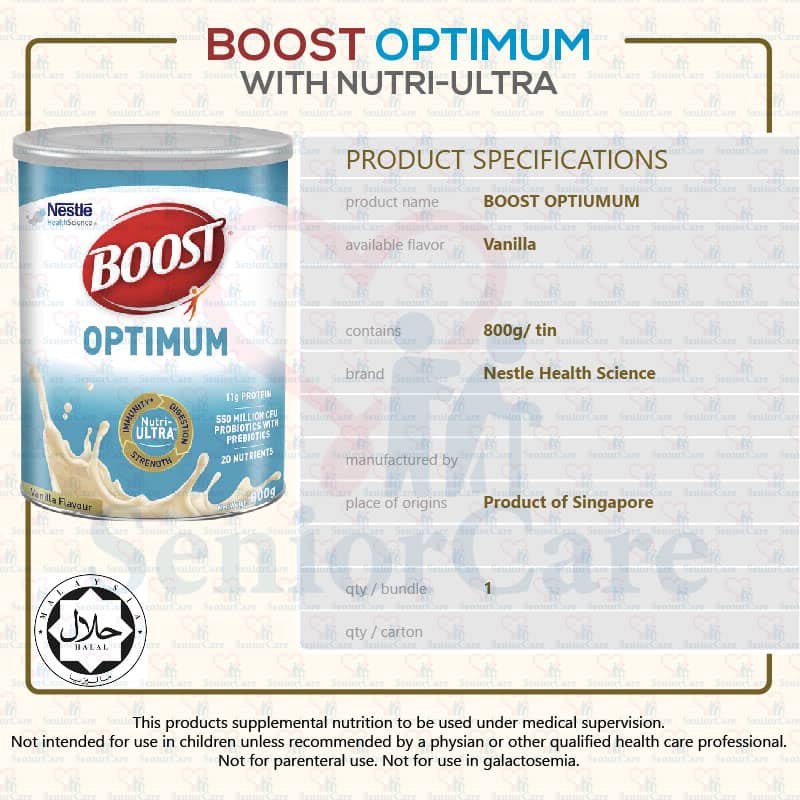 Nestle Boost Optimum 800g - SeniorCare - Singapore's Most Reliable ...