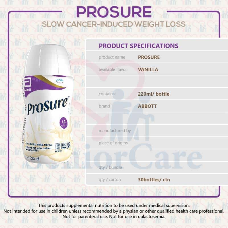 Seniorcare - Prosure Liquid Vanilla Nutritional Drink for Cancer ...