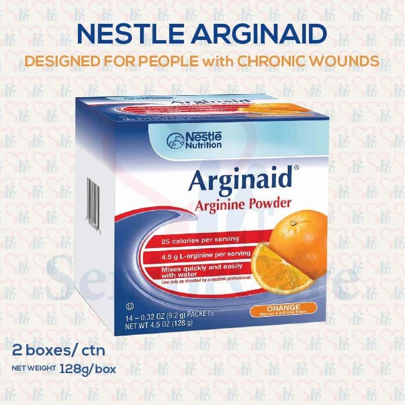 SeniorCare - Nestle Arginaid Arginine Powder - Orange Flavour ...