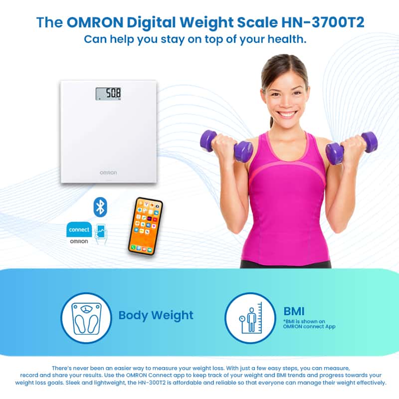 SeniorCare - Omron Digital Weighing Scale Machine -HN 300T2 - PURCHASE NOW!