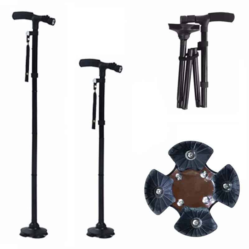 Foldable Walking Stick with Build-in LED - SeniorCare - Singapore's ...