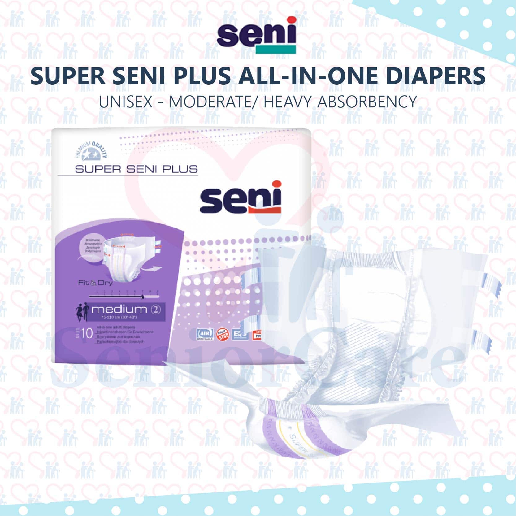 SeniorCare - SENI CARE - Super Seni Plus All In One Best Adult Diapers for men women - PURCHASE NOW!
