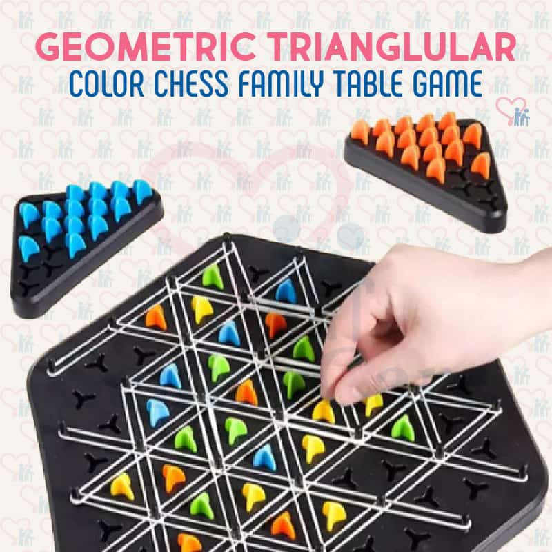 Geometric Triangle Color Chess Table Game - SeniorCare - Singapore's ...